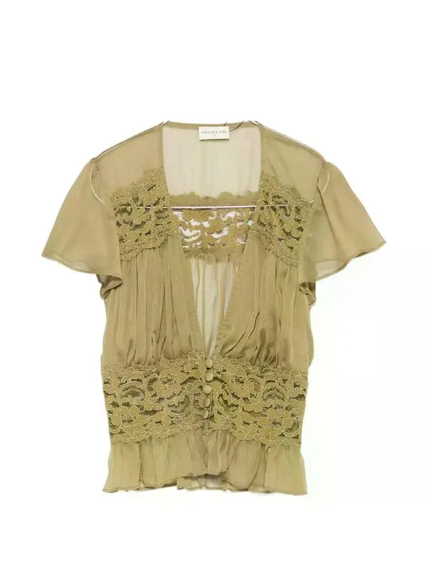 Arcina Ori Sabrina Lace-panel Top