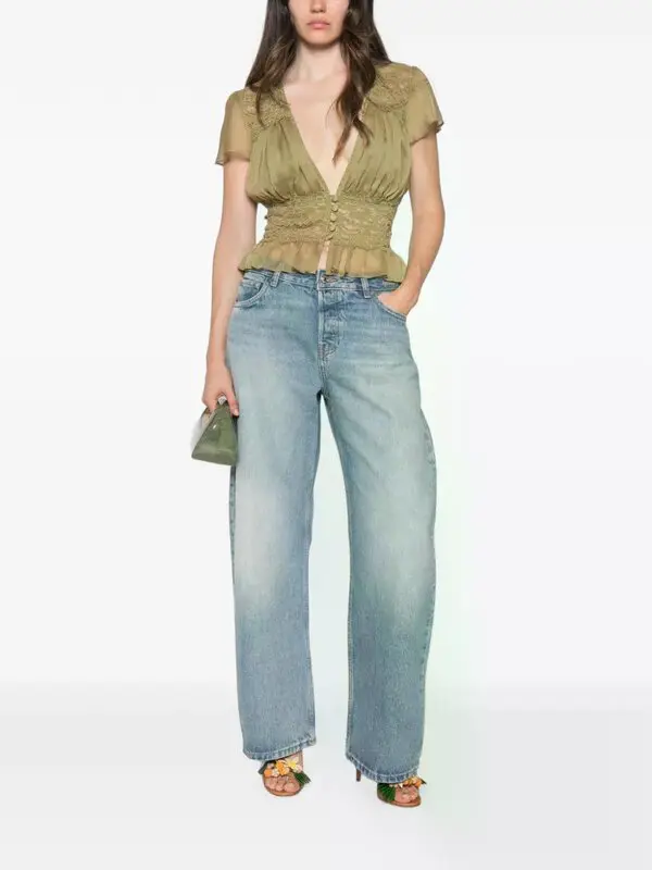 Arcina Ori Sabrina Lace-panel Top