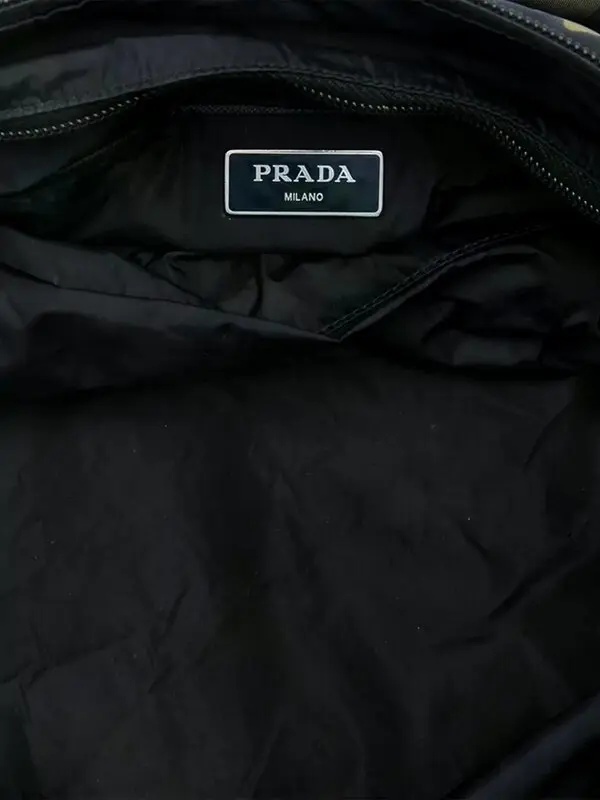 Prada 2013-2026 Tessuto Stampato Satchel - Green