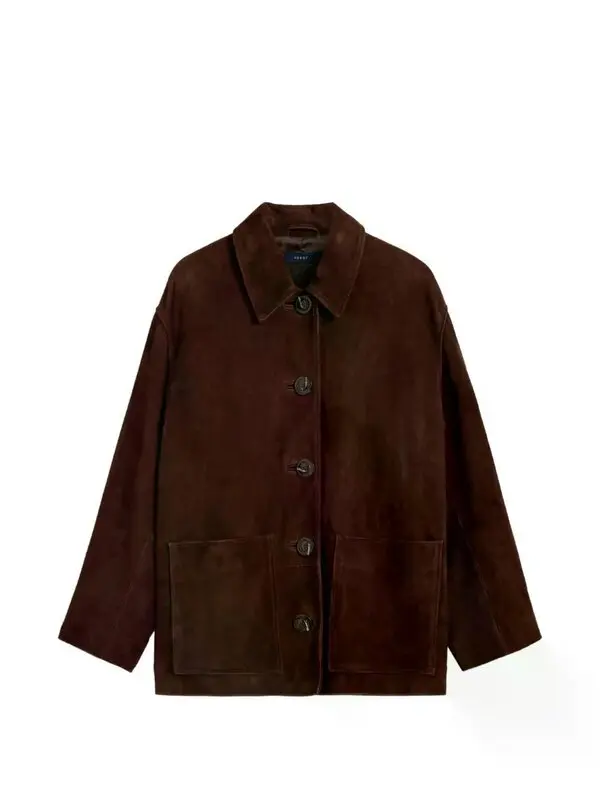 Soeur Vincenzo Suede Button-up Jacket