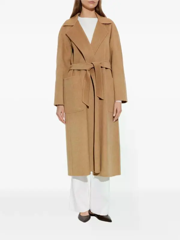 Max Mara Long Camel Robe Coat