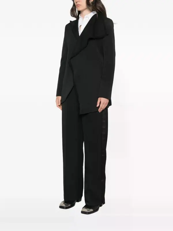 Yohji Yamamoto Asymmetric Frayed-edge Jacket