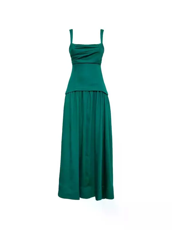 Acler Reeve Draped Maxi Dress - Green