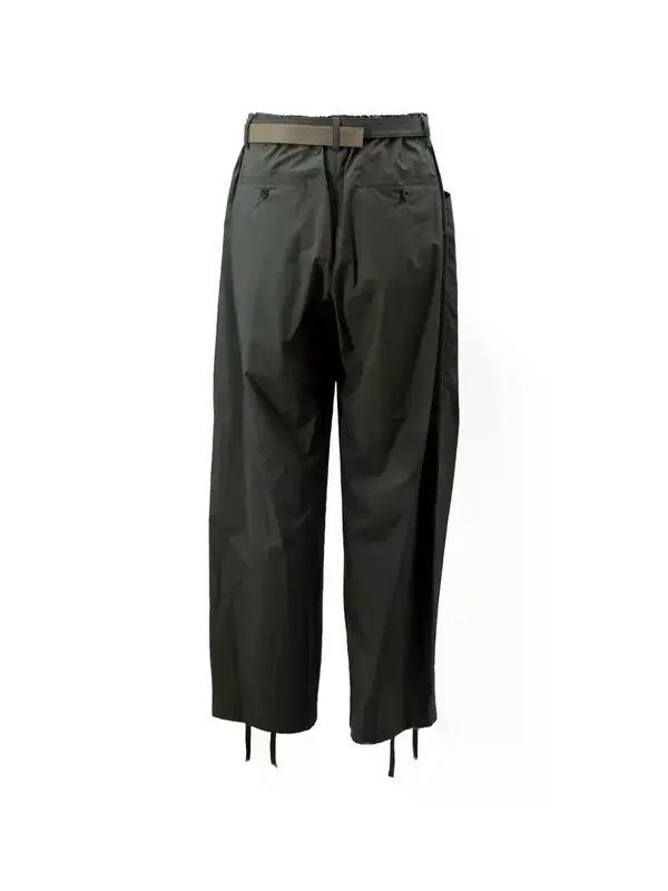 Sacai Belted Drawstring-hem Trousers