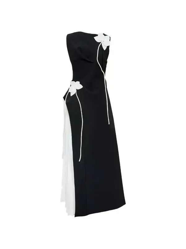 Acler Limisi Floral-appliqué Maxi Dress - Black