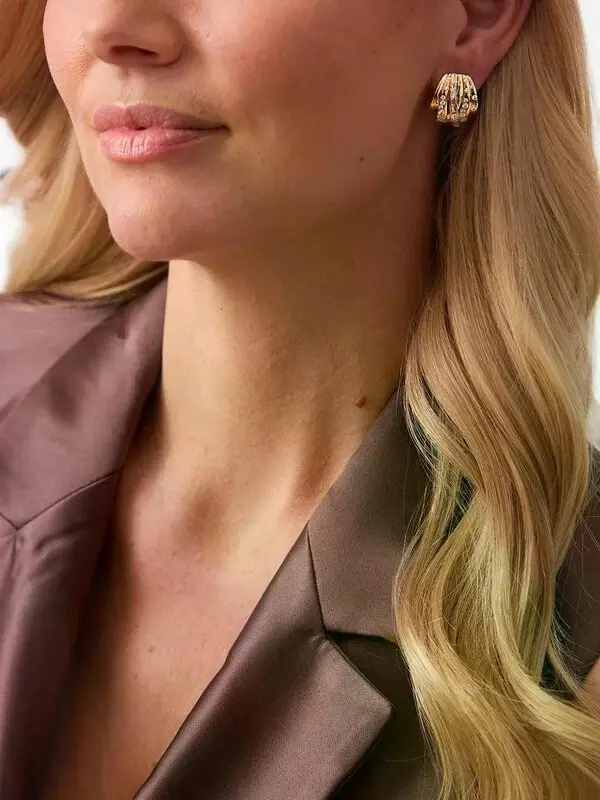 Sara Weinstock Papua Diamond Crossover Earrings