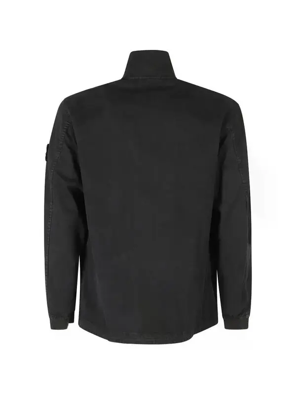 Stone Island 1200024 Stretch Organic Broken Twill Cotton 'old' Effect Overshirt