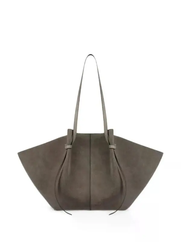 Yuzefi Large Mochi Suede Shoulder Bag - Neutrals