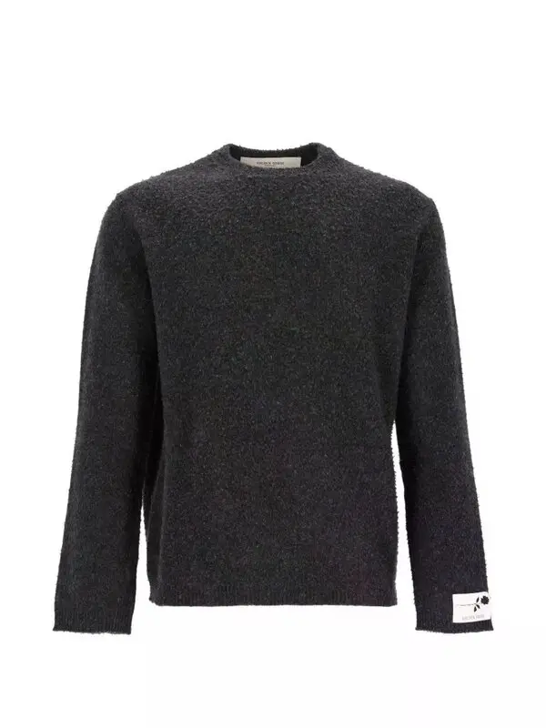 GOLDEN GOOSE Casentino Wool Crew Neck Sweater - Grey
