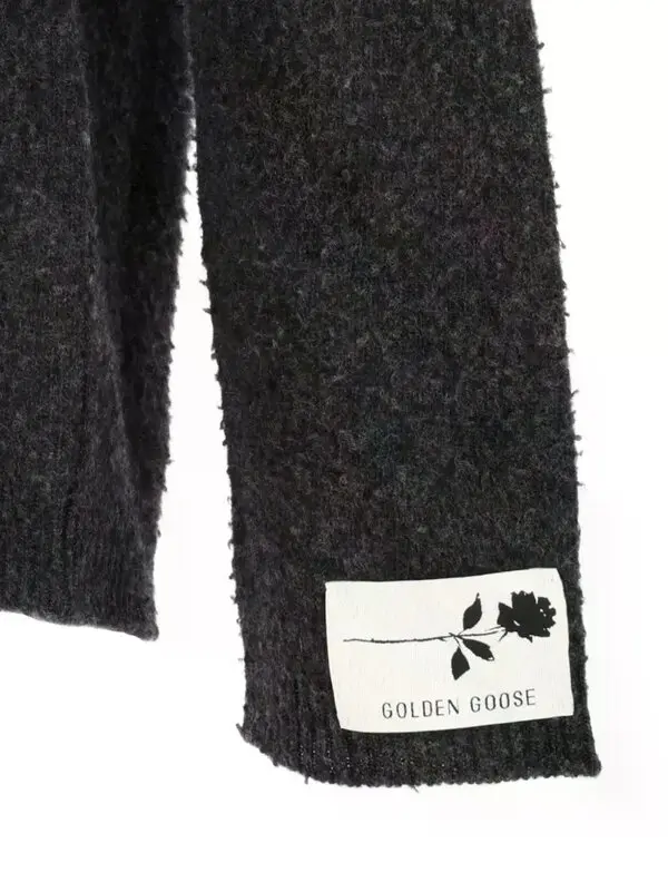 GOLDEN GOOSE Casentino Wool Crew Neck Sweater - Grey