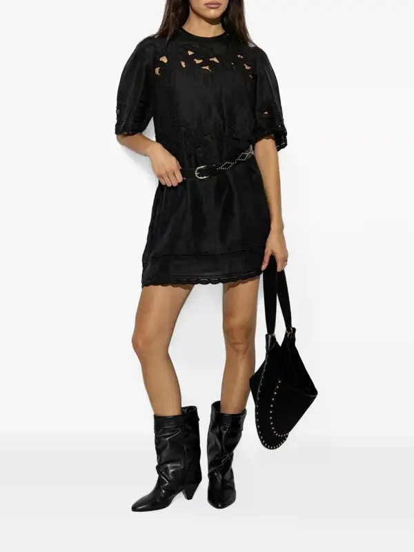 Isabel Marant Étoile Reldine Cut-out Embroidered Mini Dress