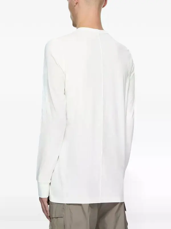Rick Owens Tower Level Ls T-shirt In Classic Cotton Jersey