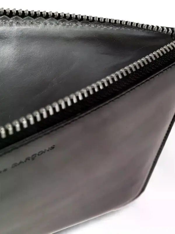 Comme Des Garçons Mirror-inside Logo-print Leather Wallet