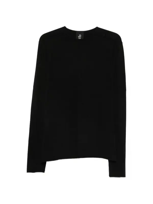 THOM KROM Exposed-seam Fine Knit Sweater