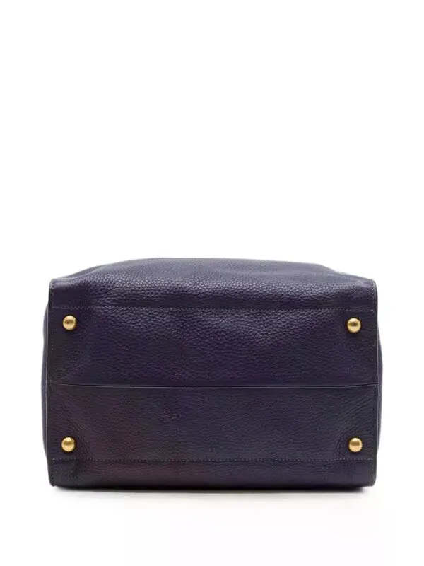 Prada 2000-2013 Vitello Daino Open Convertible Tote Satchel