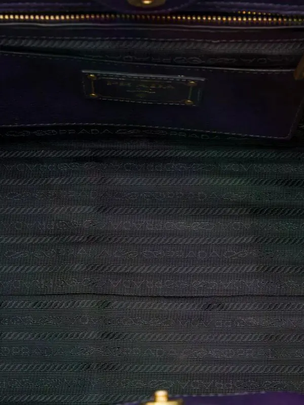Prada 2000-2013 Vitello Daino Open Convertible Tote Satchel