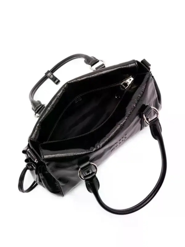 Miu Miu Logo-embossed Leather Shoulder Bag