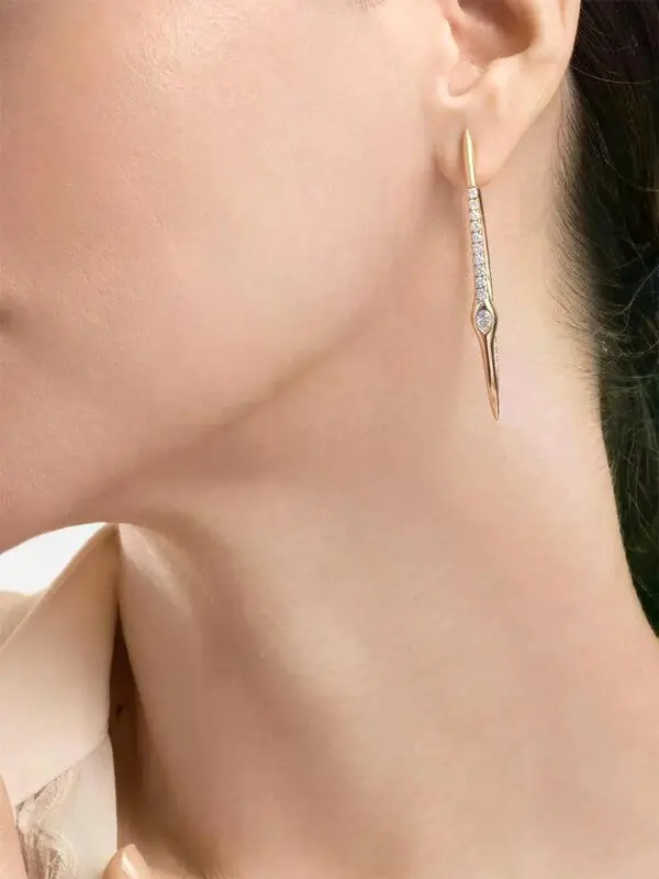 UNIFORM OBJECT Axle Diamond Earrings