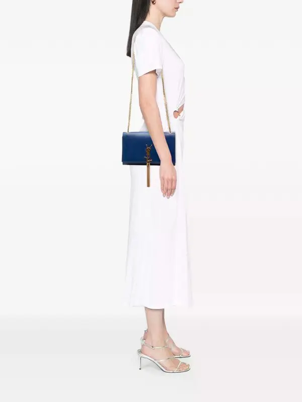 Saint Laurent Medium Smooth Calfskin Monogram Kate Tassel Crossbody Bag