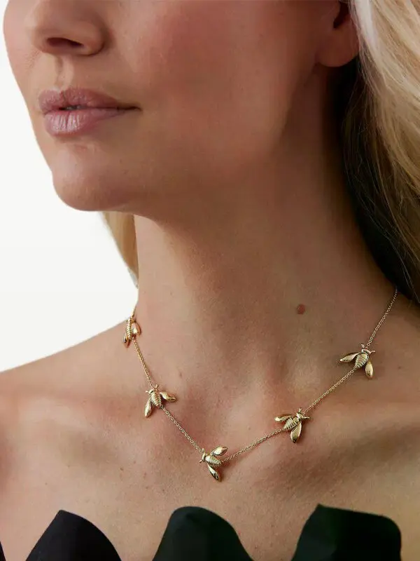Sara Weinstock Queen Bee Necklace - Gold