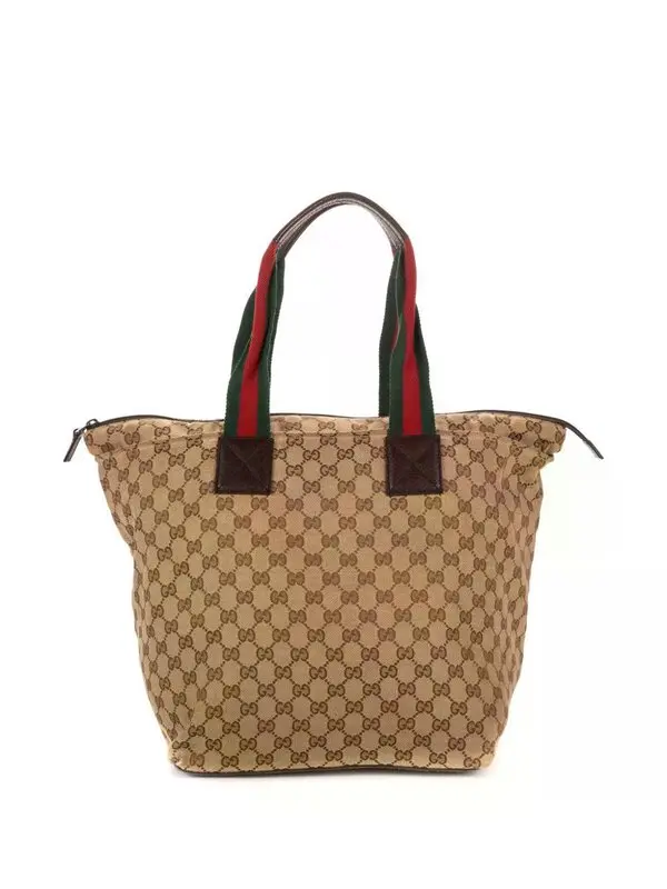 Gucci Gg Supreme Web Tote Bag