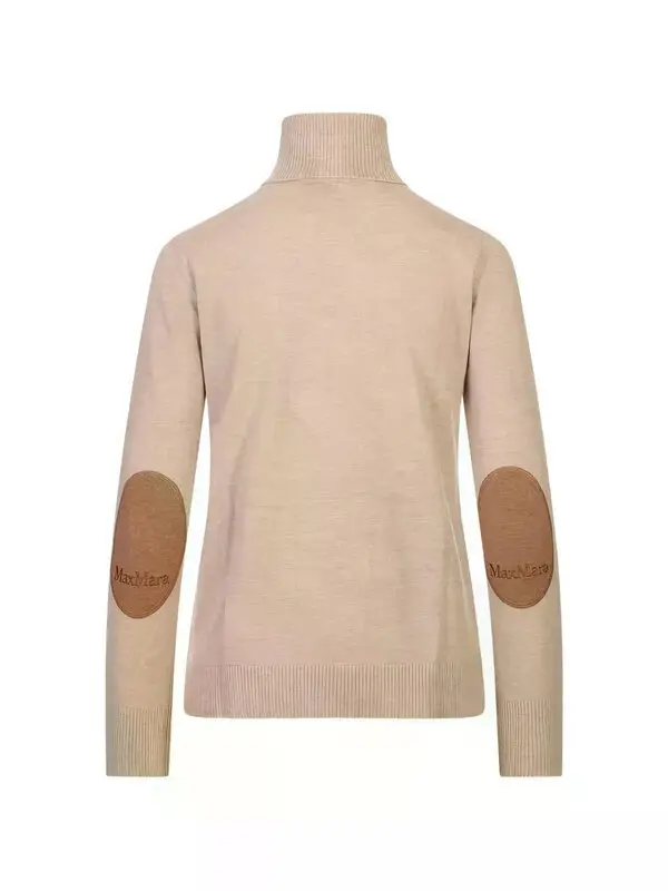 Max Mara Logo-embroidered Elbow-patch Sweater