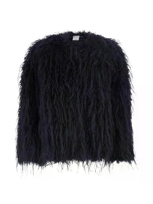 FORTE_FORTE Faux-fur Coat - Blue