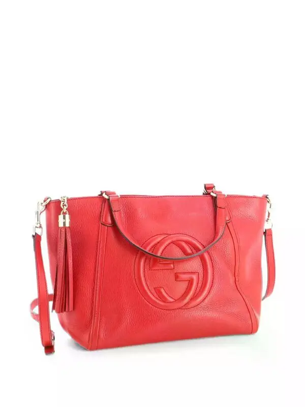 Gucci Soho Convertible Top Handle Bag Leather Small Satchel
