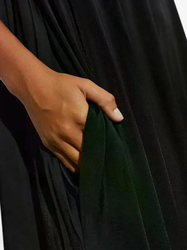 Vetements Lace-trim Asymmetric Midi Dress