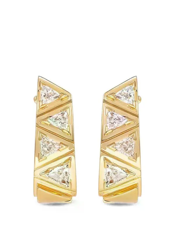 Marina B Triangoli Danielle Diamond Earrings - Gold