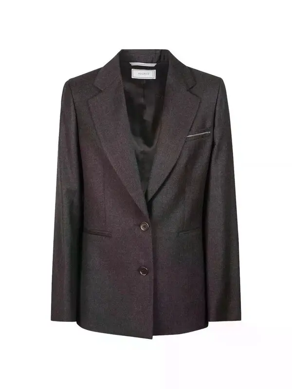 Peserico Single-breasted Blazer With Bead Embellishment