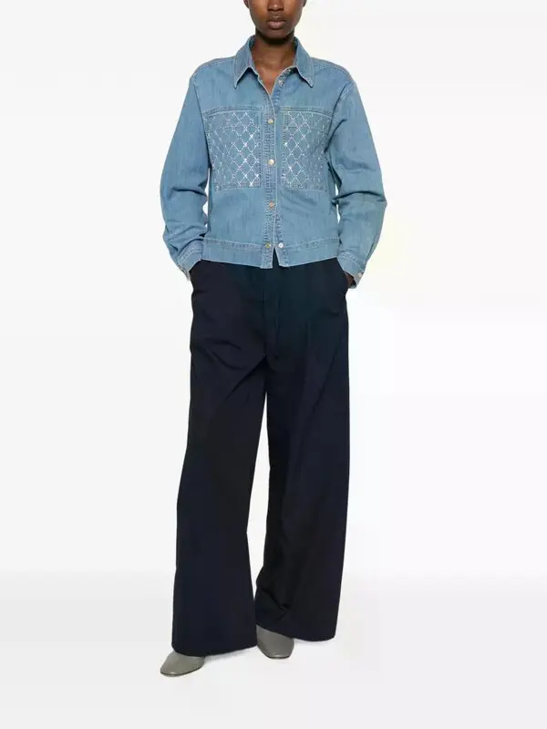 BETTY BARCLAY Embellished Pocket Shirt