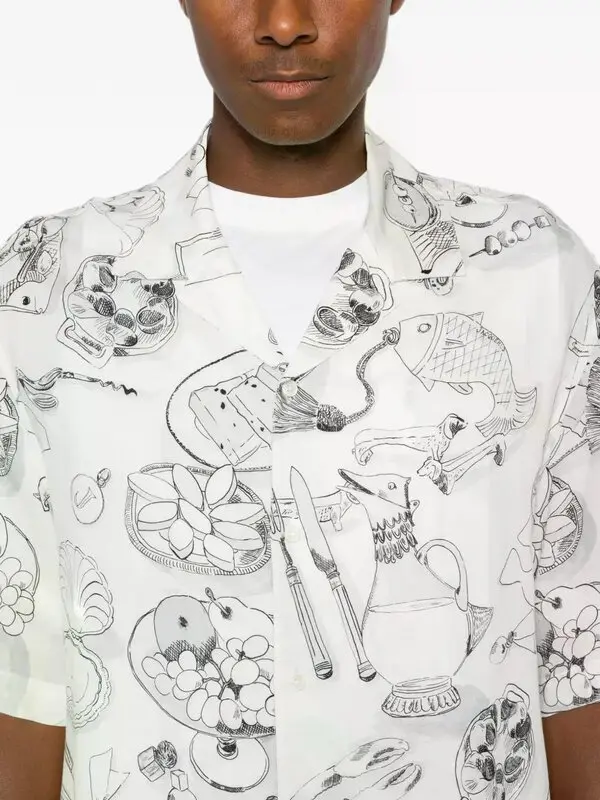 Jacquemus Illustrative-print Short-sleeve Shirt