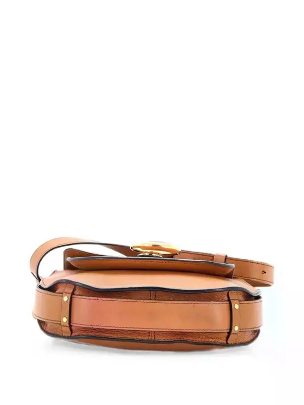 Chloé Tess Leather Small Hobo Bag - Brown