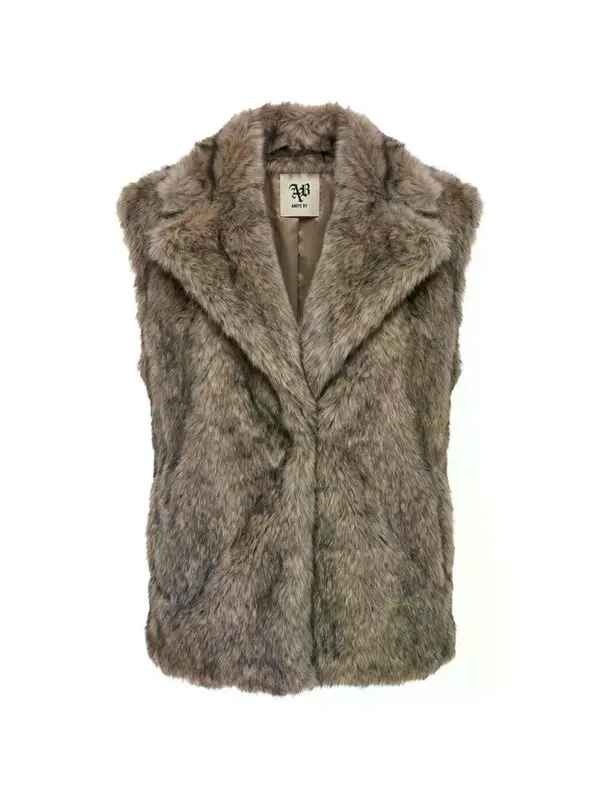 ANIYE BY Faux-fur Notched-lapels Gilet