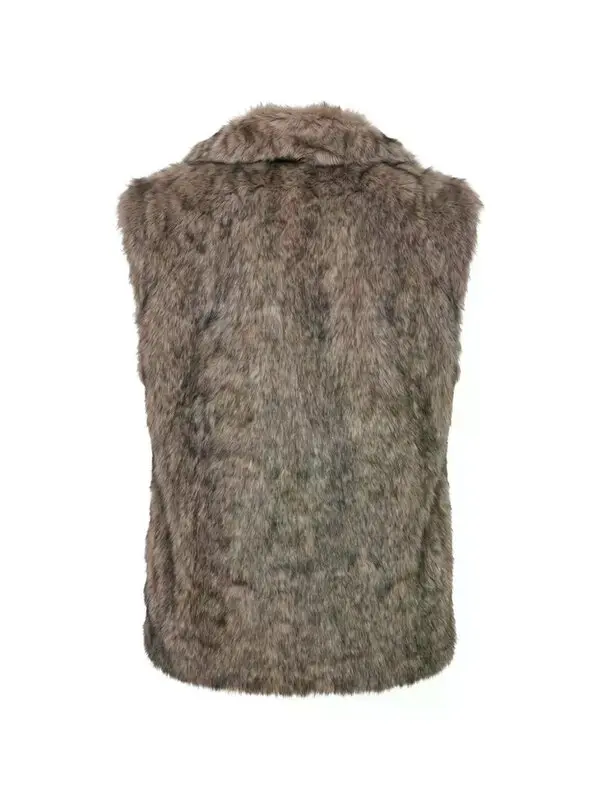 ANIYE BY Faux-fur Notched-lapels Gilet