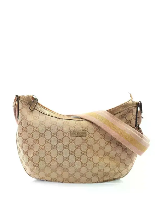 Gucci 2000s Gg Canvas Shoulder Bag - Neutrals