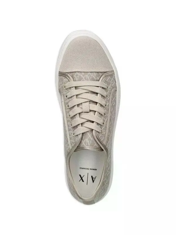 Armani Exchange Monogram Platform Sneakers