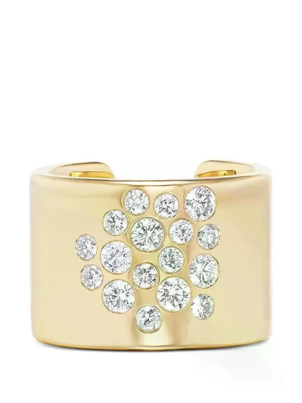 UNIFORM OBJECT Diamond Mega Cuff Ring - Gold