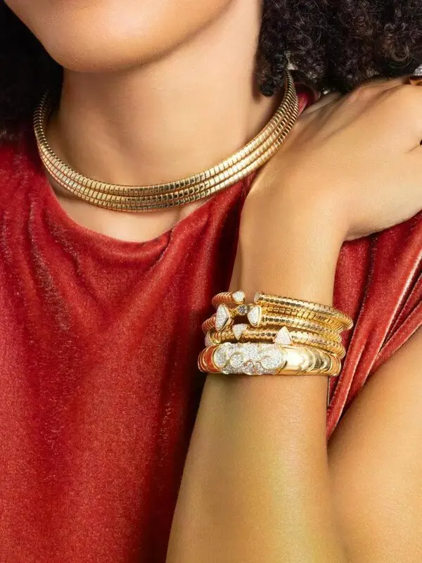 Marina B Trisolina Diamond Bracelet In 18k Yellow