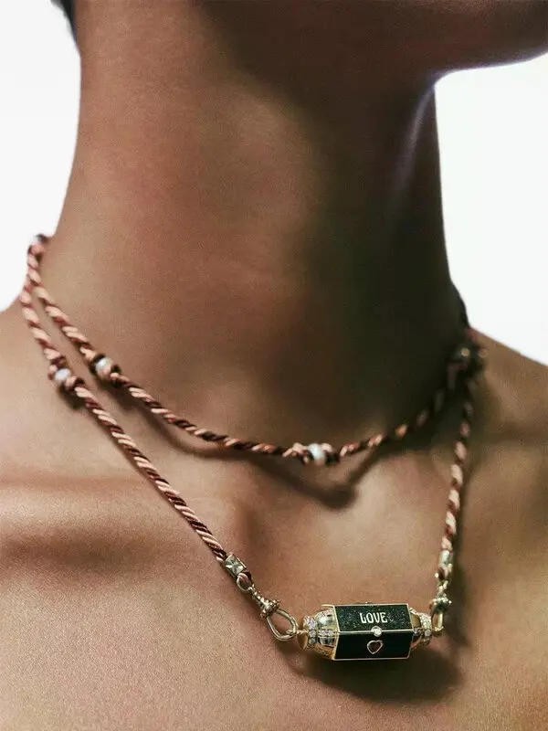 MARIE LICHTENBERG Love Is Blind Diamond And Ruby Necklace