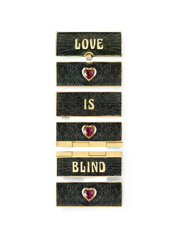 MARIE LICHTENBERG Love Is Blind Diamond And Ruby Necklace