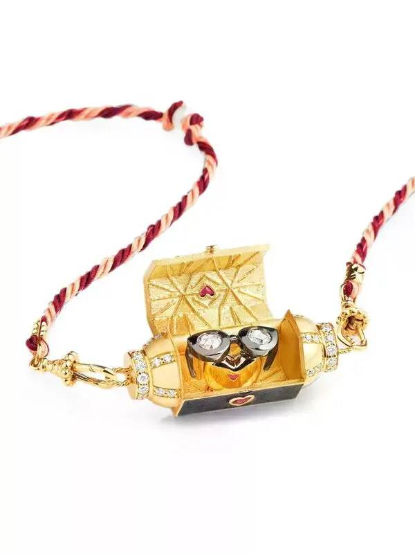 MARIE LICHTENBERG Love Is Blind Diamond And Ruby Necklace