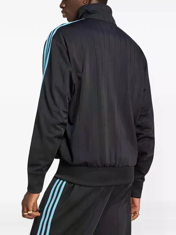 Adidas Firebird Stripe-detail Zip-up Sweatshirt