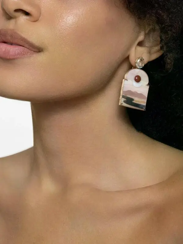 SILVIA FURMANOVICH Morganite And Opal Earrings