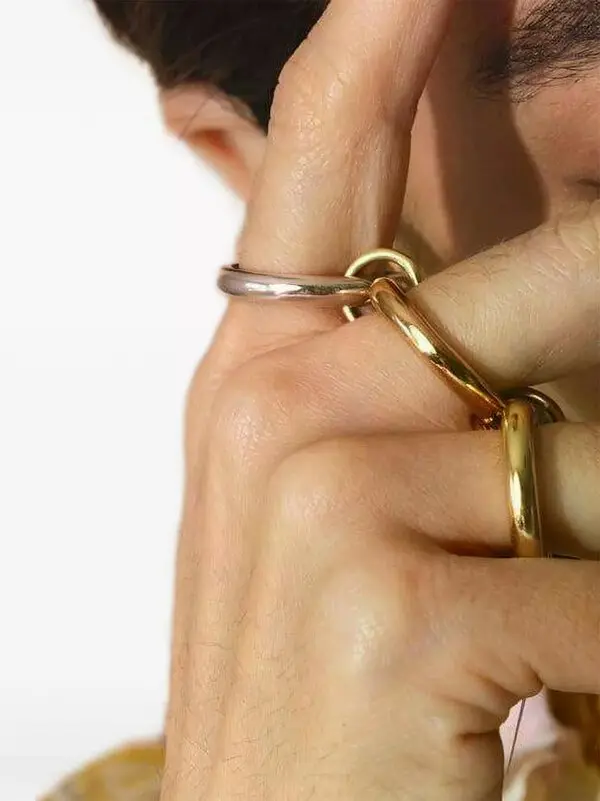 SPINELLI KILCOLLIN Mercury Mx Three Linked Bands Ring