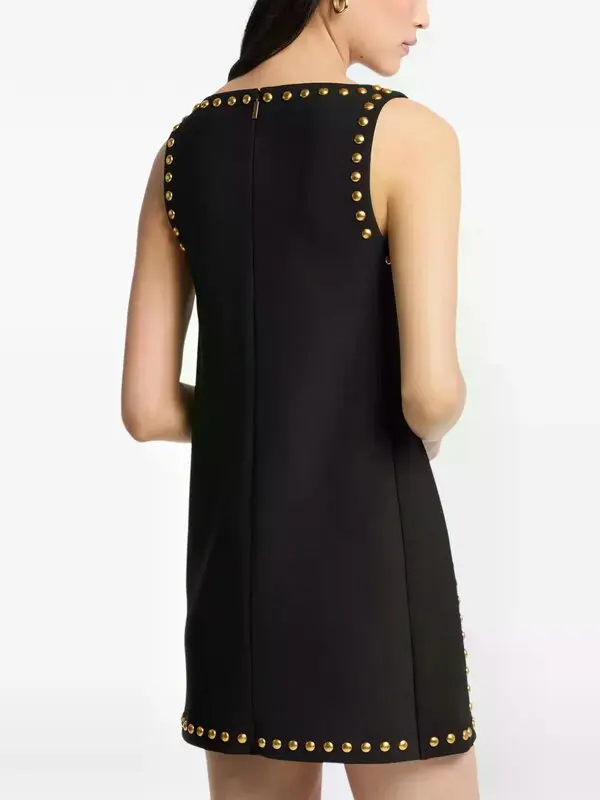 Michael Kors Stud-embellished V-neck Mini Dress
