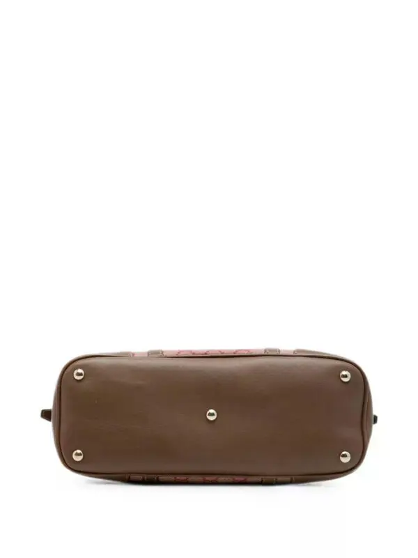 Gucci Gg Supreme Dome Satchel - Pink