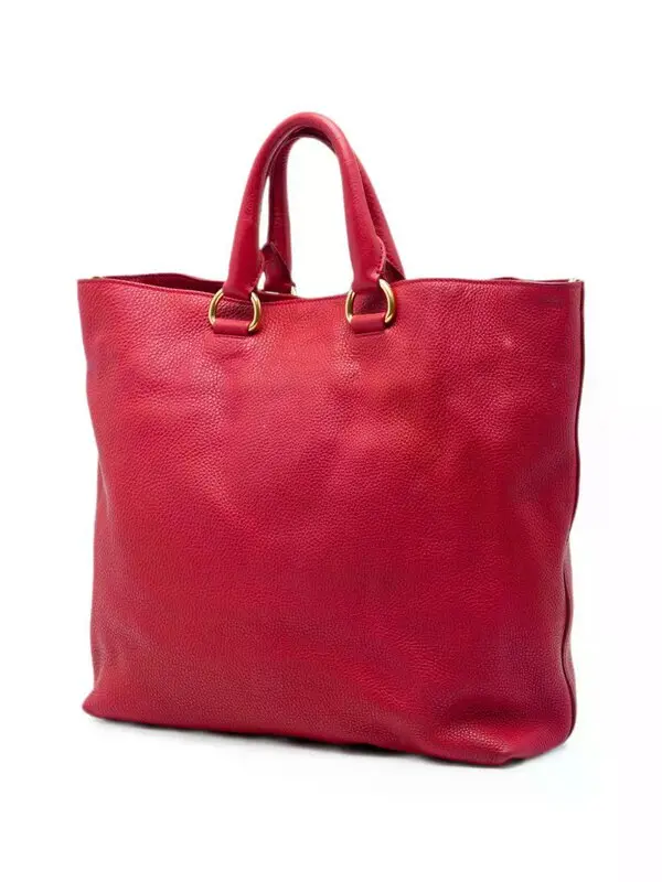 Prada Vitello Daino Open Convertible Tote Satchel