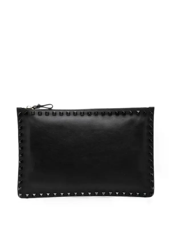 Valentino Garavani 2000-2017 Leather Rockstud Clutch Bag